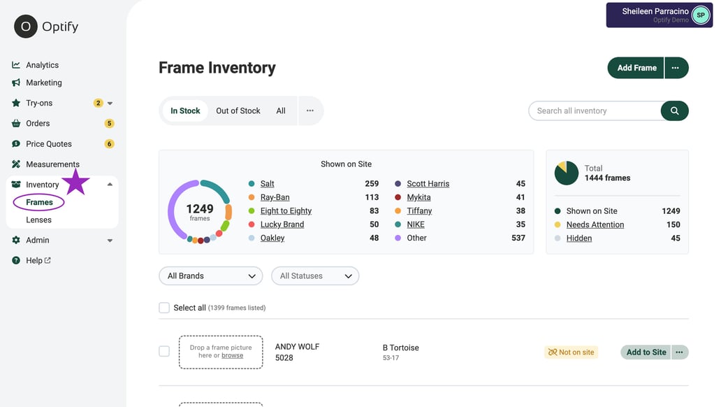 How to change the brand name on your Optify site