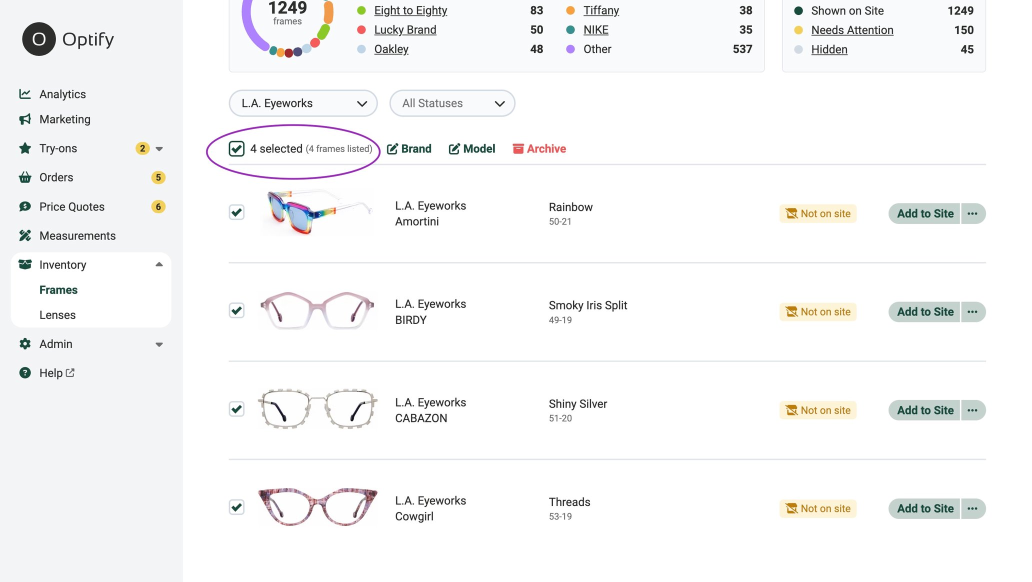 How to change the brand name on your Optify site